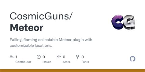 Github Cosmicgunsmeteor Falling Flaming Collectable Meteor Plugin