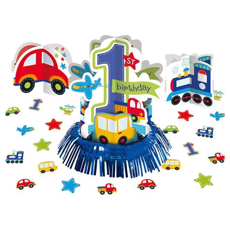 مجموعة تزيين الطاولة لعيد ميلاد اطفال السنة الاولى متجر فييستا للحفلات