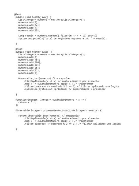 Ejemplos Rxjava Workshop Pdf