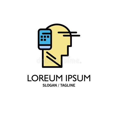 Communication Connected Human Mobile Mobility Business Logo Template Flat Color Stock