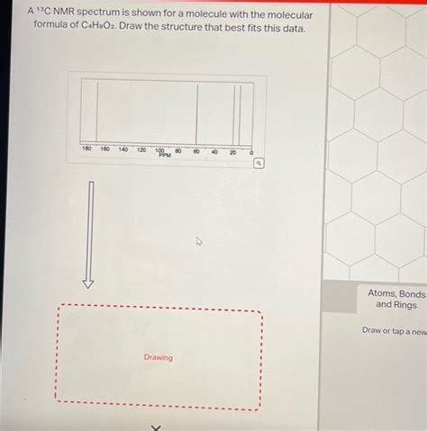 Solved A 13c Nmr Spectrum Is Shown For A Molecule With The
