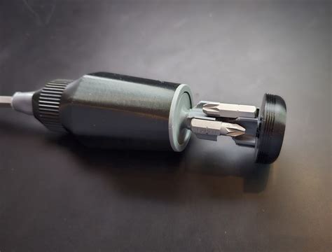 Screwdriver With Built In Storage For Bits 3dthursday 3dprinting « Adafruit Industries