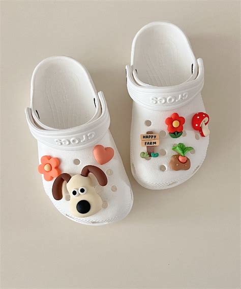 월레스와 그로밋 농장 그로밋 신발꾸미기 파츠 참 세트 7p 에이블리