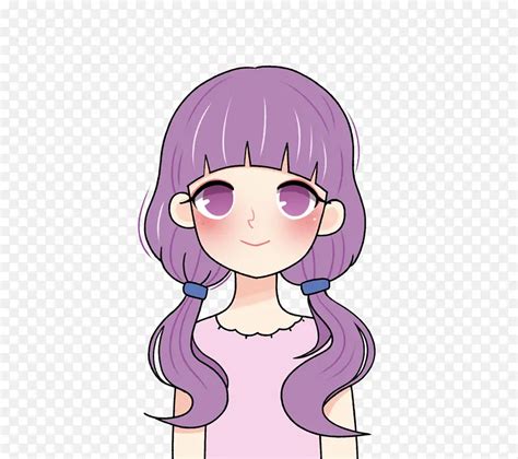 女孩 长发 可爱 动漫 卡通 两个辫子png图片素材下载图片编号qzvvjakl 免抠素材网