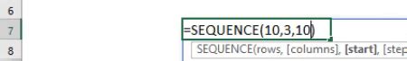 SEQUENCE Formula In Excel MyExcelOnline