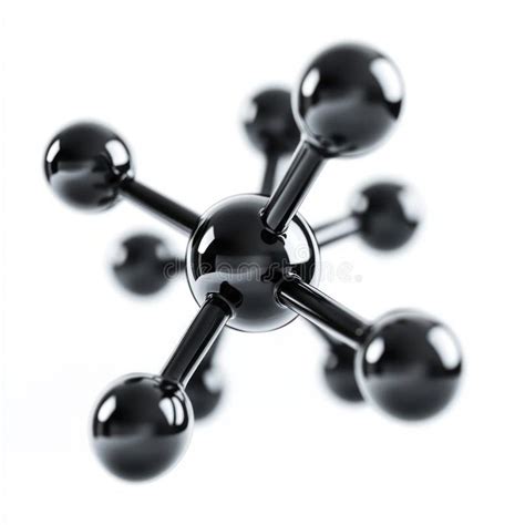 Molecule Structure Isolated On White Background Stock Illustration