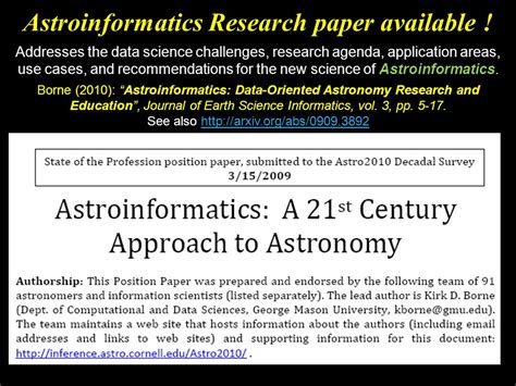 Kirk Borne On Twitter Symposium On Computational Intelligence For Astroinformatics T