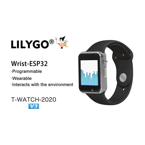 t watch programmabile ttgo 2020 esp32 nero v3 opencircuit
