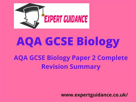 Aqa Gcse Biology Paper 2 Complete Revision Summary Teaching Resources
