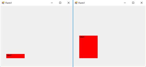 Winforms C Label Grow Height To Top When Resized In Code Stack