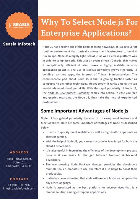 ppt why to select node js for enterprise applications powerpoint