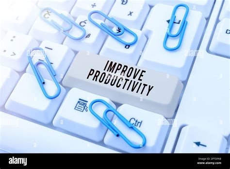 Légende Conceptuelle Amélioration De La Productivité Présentation De Lentreprise Amélioration