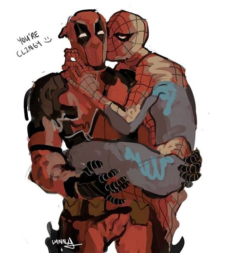 Pin By Carter On Fanart Spideypool Spiderpool Deadpool And Spiderman