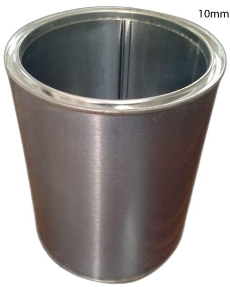 Liquid And Solid 10mm Cylindrical Tin Container For Material Handling Capacity 2l At ₹ 40