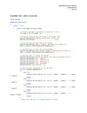 Simple Calculator In C Addition Subtraction Multiplication Course Hero