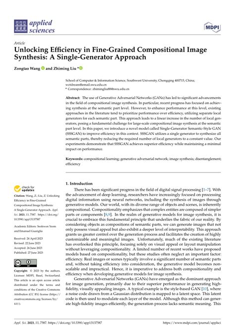 Pdf Unlocking Efficiency In Fine Grained Compositional Image Synthesis A Single Generator