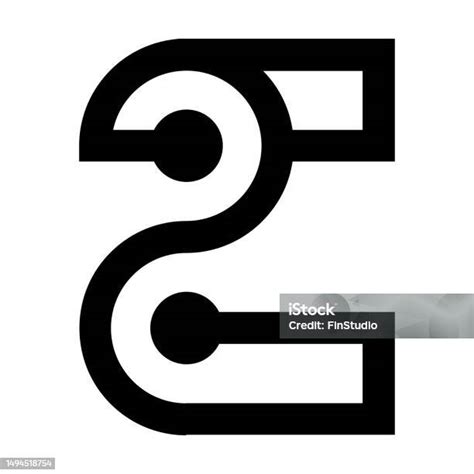 전문적인 혁신적인 이니셜 Zc 로고 및 Cz 로고 레터 Zc 또는 Cz 미니멀하고 우아한 모노그램 프리미엄 비즈니스 예술적 알파벳 기호 및 기호 0명에 대한 스톡 벡터 아트