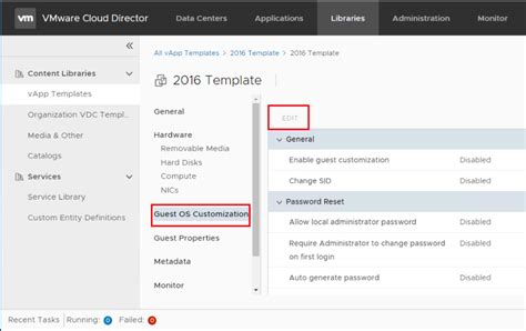 Cloud Director 10x Vapp Guest Os Customization Greyed Out At Catalog Level Vexpert Consultancy