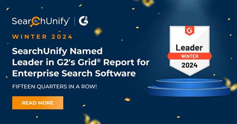 Tanvi Anand On Linkedin Searchunify Named Leader In G2 Winter 2024 Grid Report
