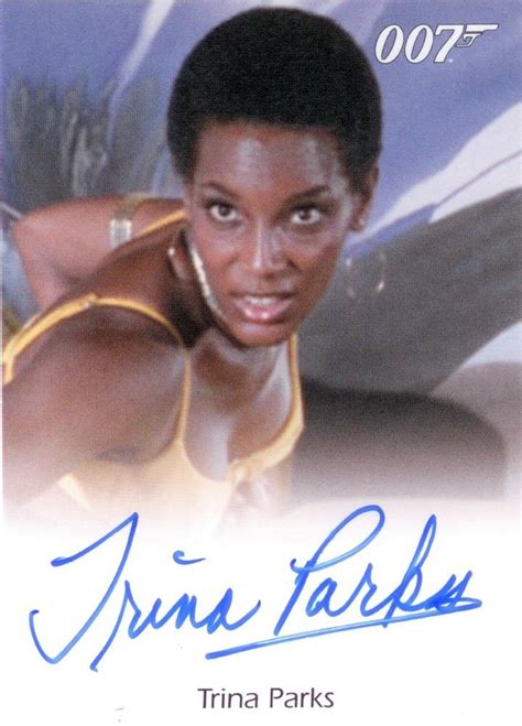 James Bond Heroes And Villains Autograph Card Trina Parks As Thumper