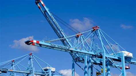 Container Loading And Offloading Equipment Stock Footage Video Of