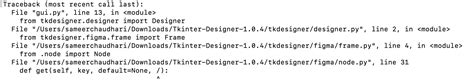 Can T Open File Tkinter Designer Py Errno No Such File Or Directory ParthJadhav Tkinter