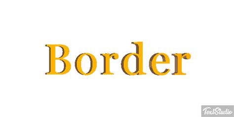 Border Word Animated  Logo Designs