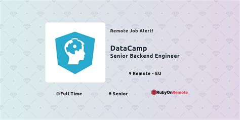 Datacamp Is Hiring Remotely A Senior Backend Engineer Rrubyonremote