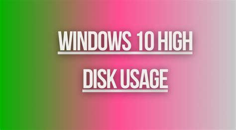 Windows 10 High Disk Usage Softwarelinkers Linux Windows Software