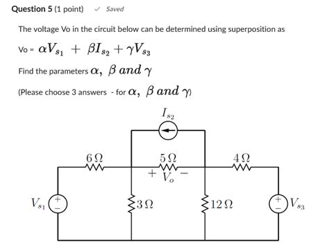 Solved The Voltage V In The Circuit Below Can Be Determined Chegg Com