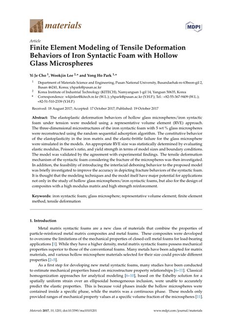 pdf finite element modeling of tensile deformation behaviors of iron