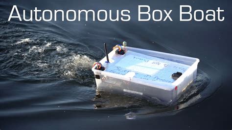autonomous box boat long range waypoint mission rctestflight youtube