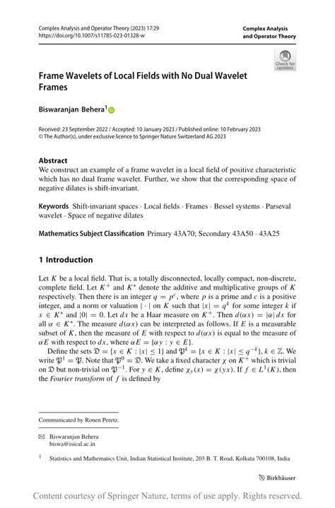 Frame Wavelets Of Local Fields With No Dual Wavelet Frames Request Pdf