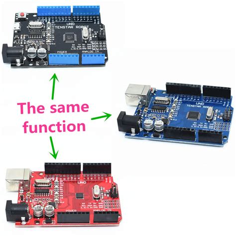one set tenstar robot uno r3 ch340g mega328p chip 16mhz uno r3 black