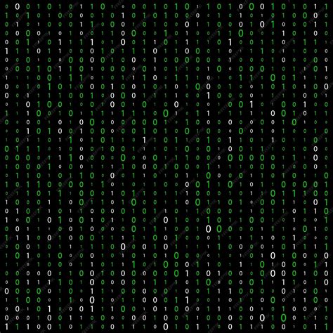 Premium Vector Background With Numbers On The Screen Binary Code Zero One Matrix Coding
