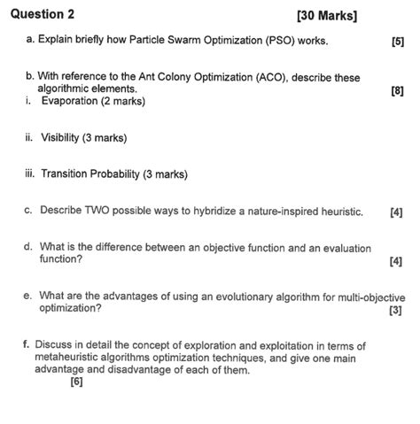 question 2 [30 marks] a explain briefly how particle