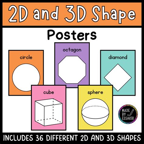 2d Shapes Poster Free Printable Discounted Order Th