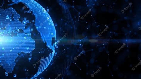 Premium Photo Technology Network Data Connection Digital Data Network