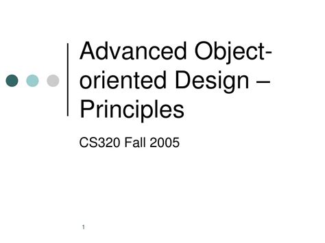 PPT Advanced Object Oriented Design Principles PowerPoint Presentation ID
