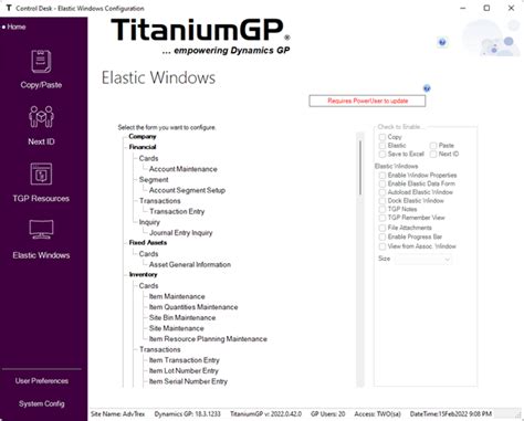 elastic windows titaniumgp