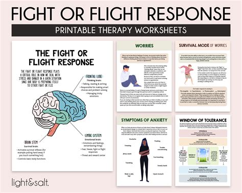 How The Fight Or Flight Response Works Free Worksheets Printable