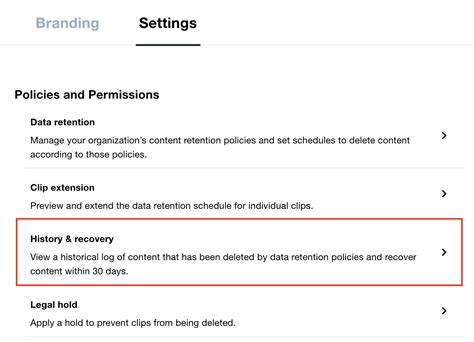 View History And Recover Videos Deleted By Data Retention Vimeo Help Center