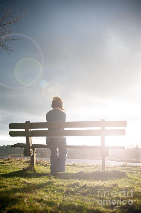 Girl Sitting Alone On Bench Cover Photo