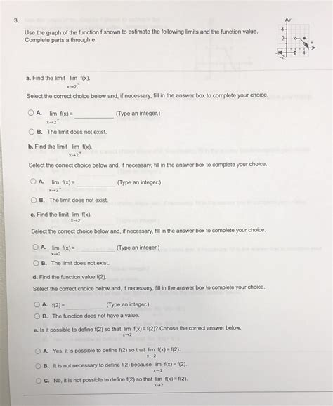 [solved] 3 Use The Graph Of The Function F Shown To Estimate The Following Course Hero