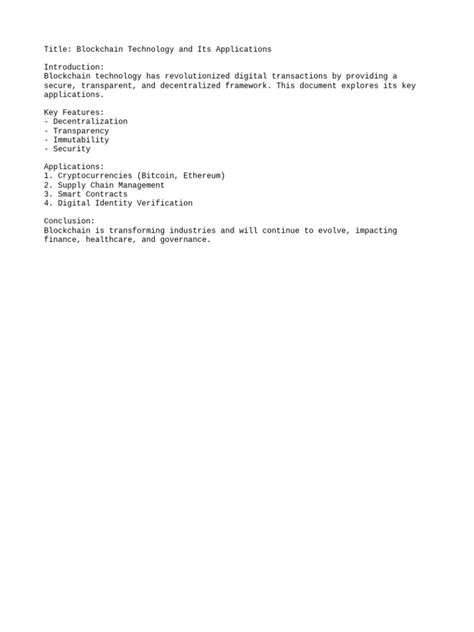 blockchain technology pdf