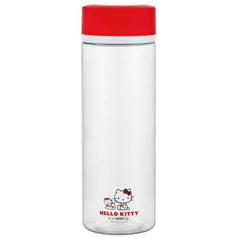 【楽天市場】 ハローキティ＆タイニーチャム 水筒 400ml クリア 透明 ボトル ブローボトル シンプル プラスチック スケーター