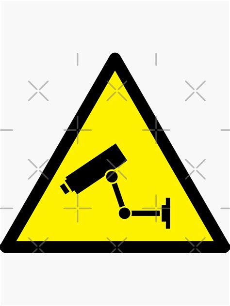 Camera Warning Video Surveillance Sign Sticker For Sale By SPAZE Typo Redbubble