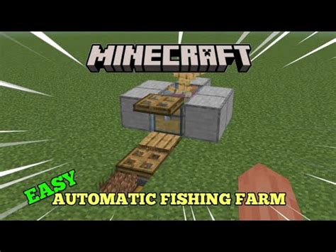 Automatic Fishing Farm Minecraft Bedrock YouTube