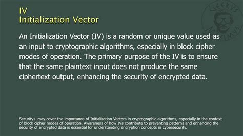 Iv Initialization Vector Youtube