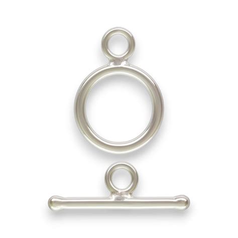 🆕🔗 Toggle And T Bar Clasp Set Rounded End In Sterling Silver Koodak Jewellers Supplies